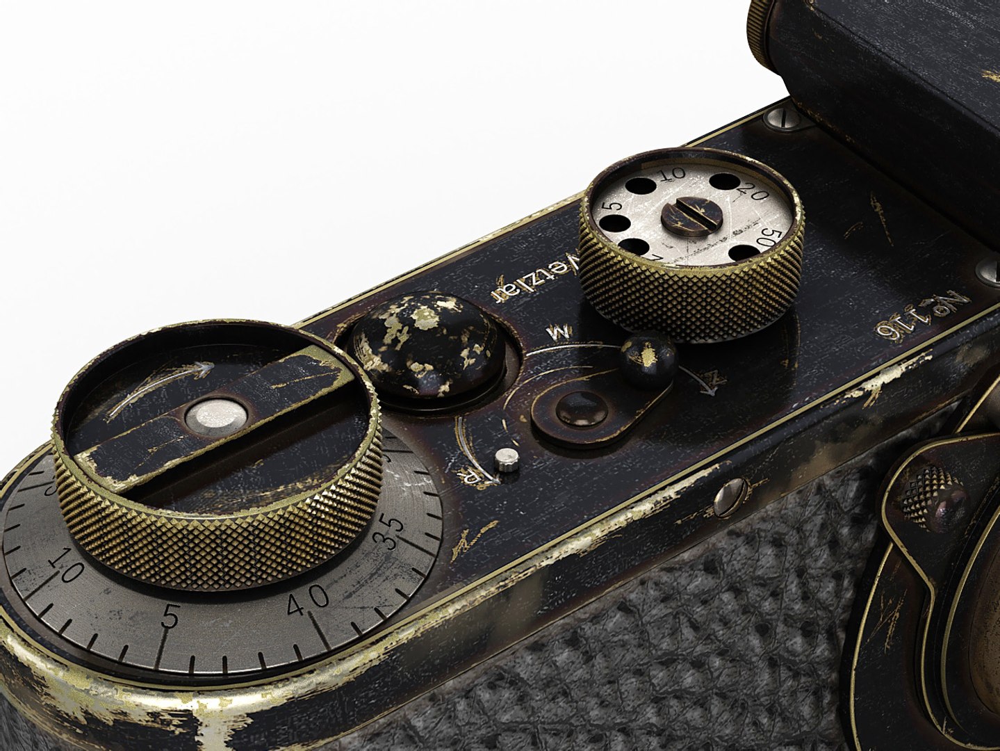 3d Model Leica 0-series Vintage Camera