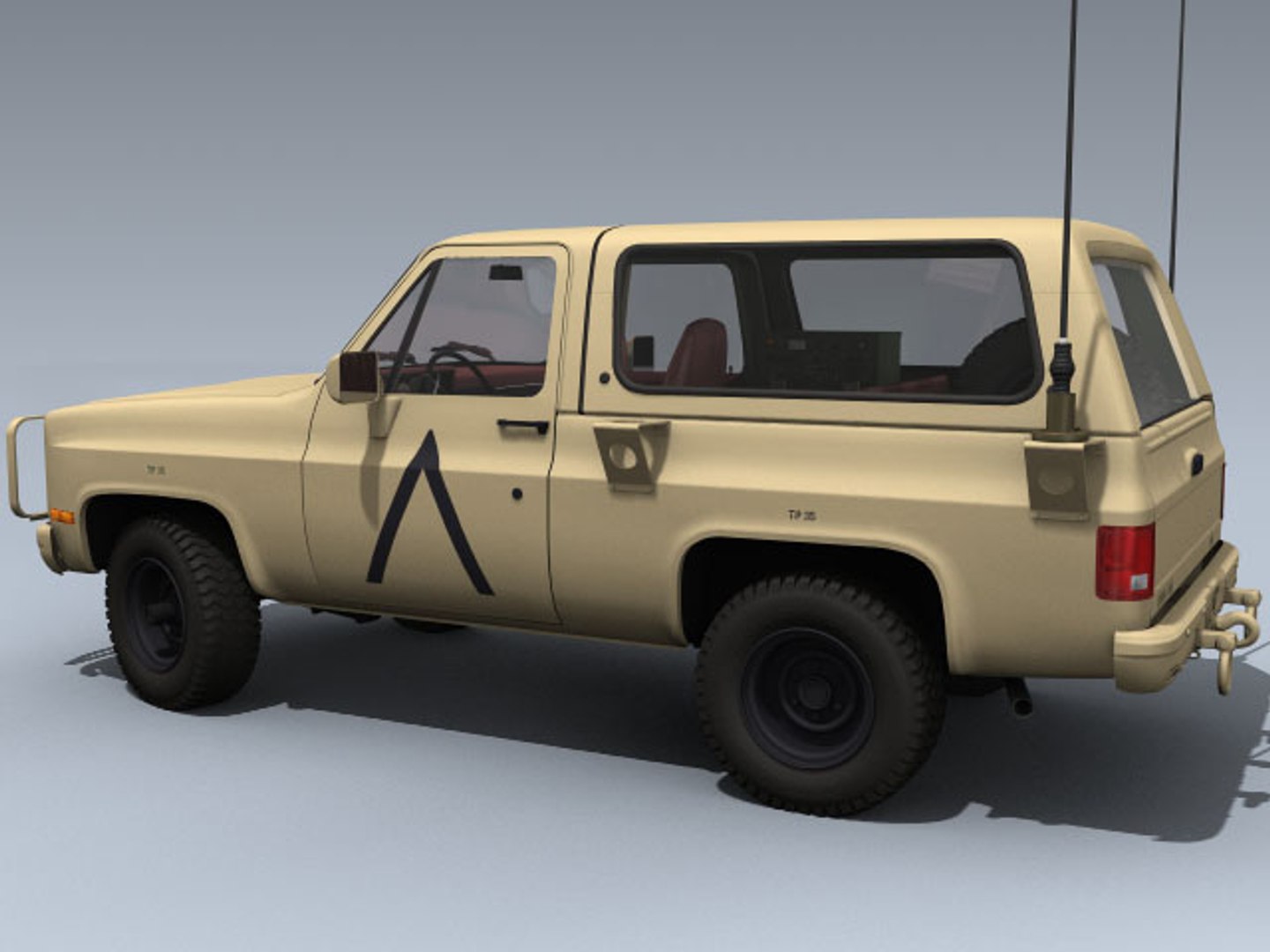 Obj Army M1009 Cucv Desert Storm