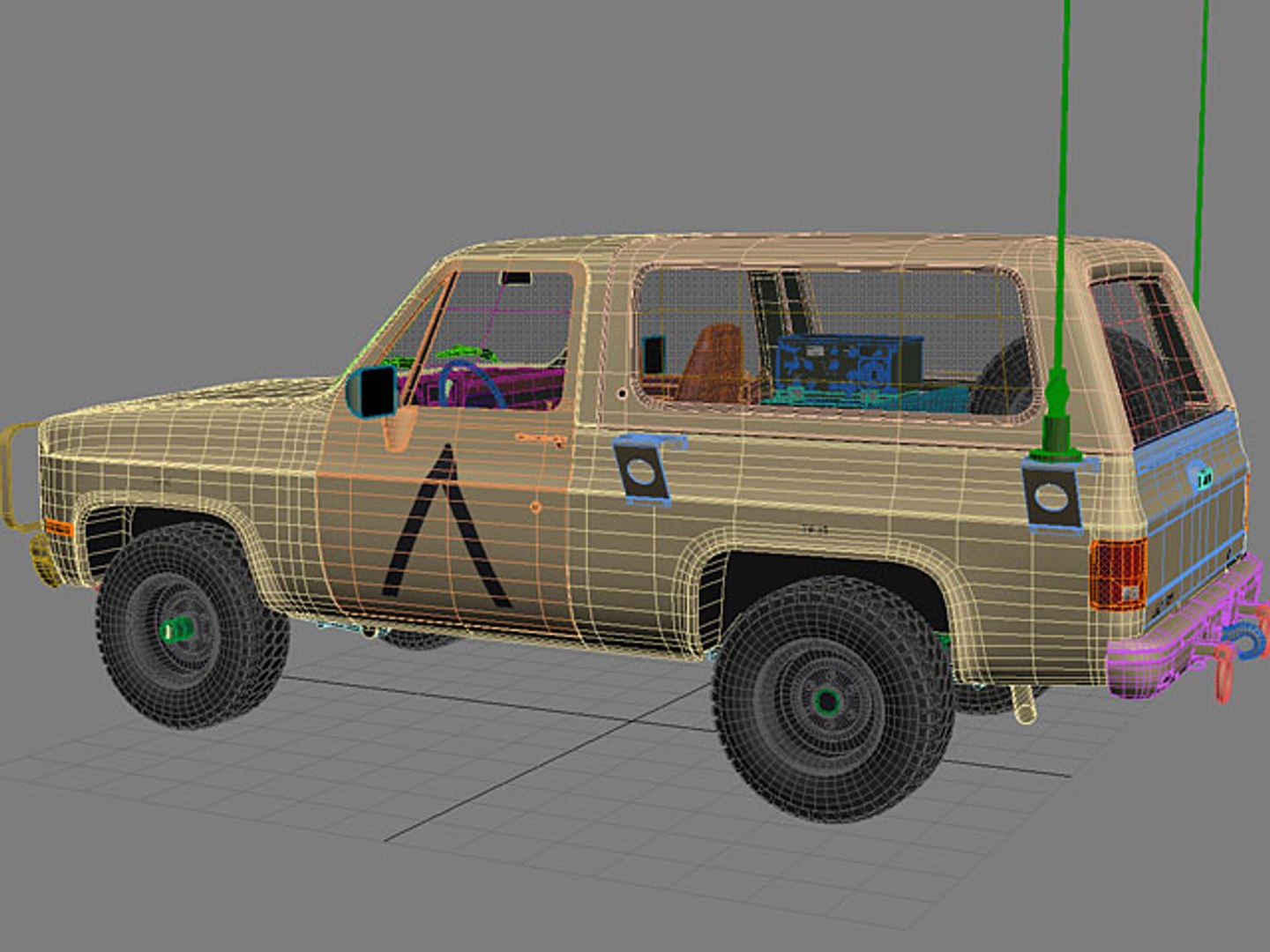 Obj Army M1009 Cucv Desert Storm