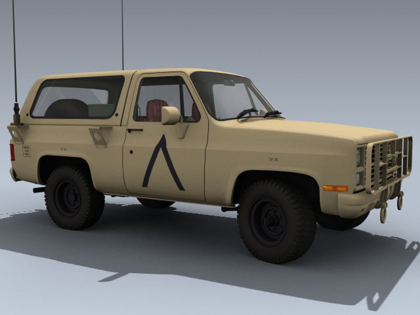 Obj Army M1009 Cucv Desert Storm