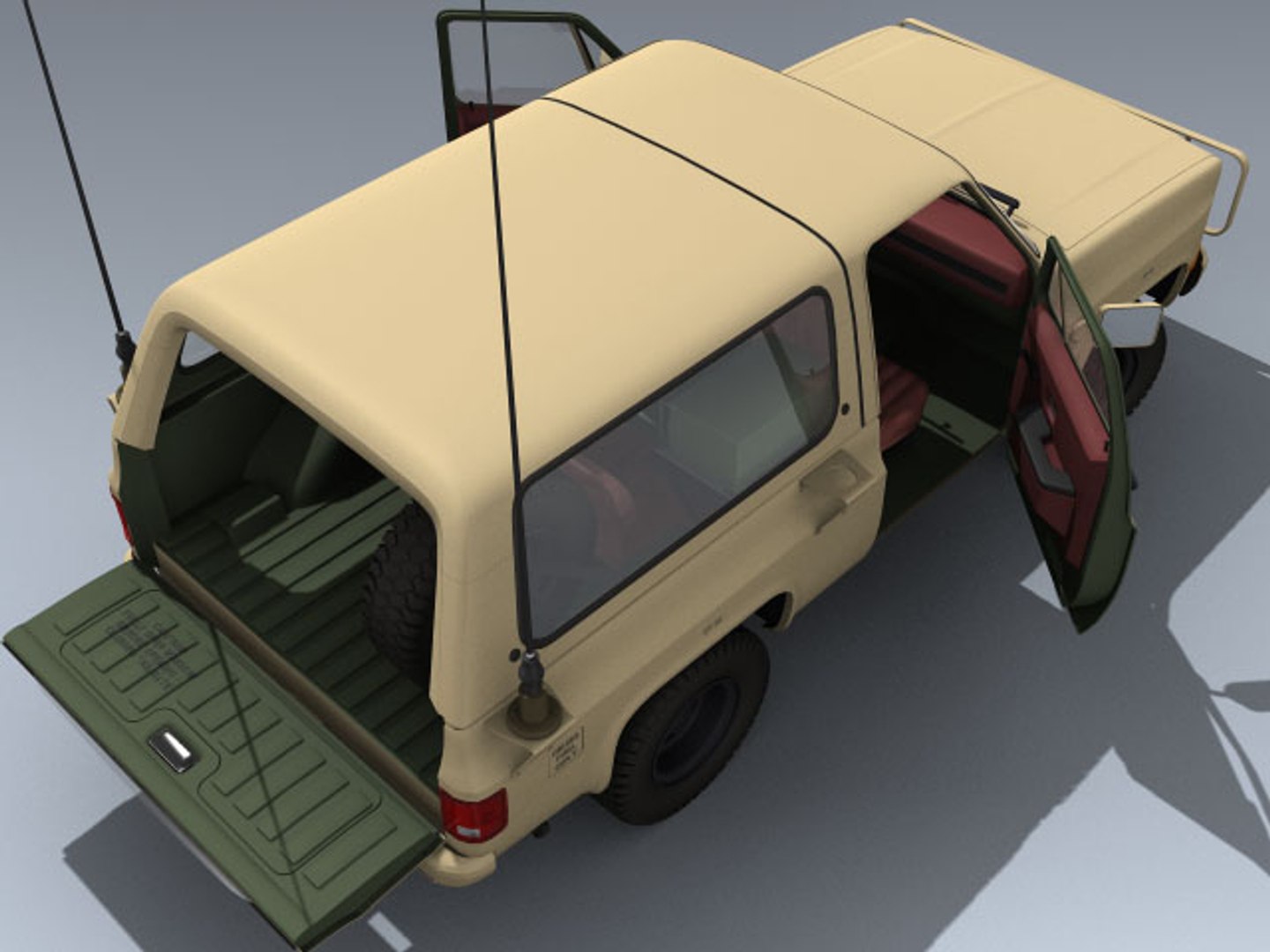 Obj Army M1009 Cucv Desert Storm