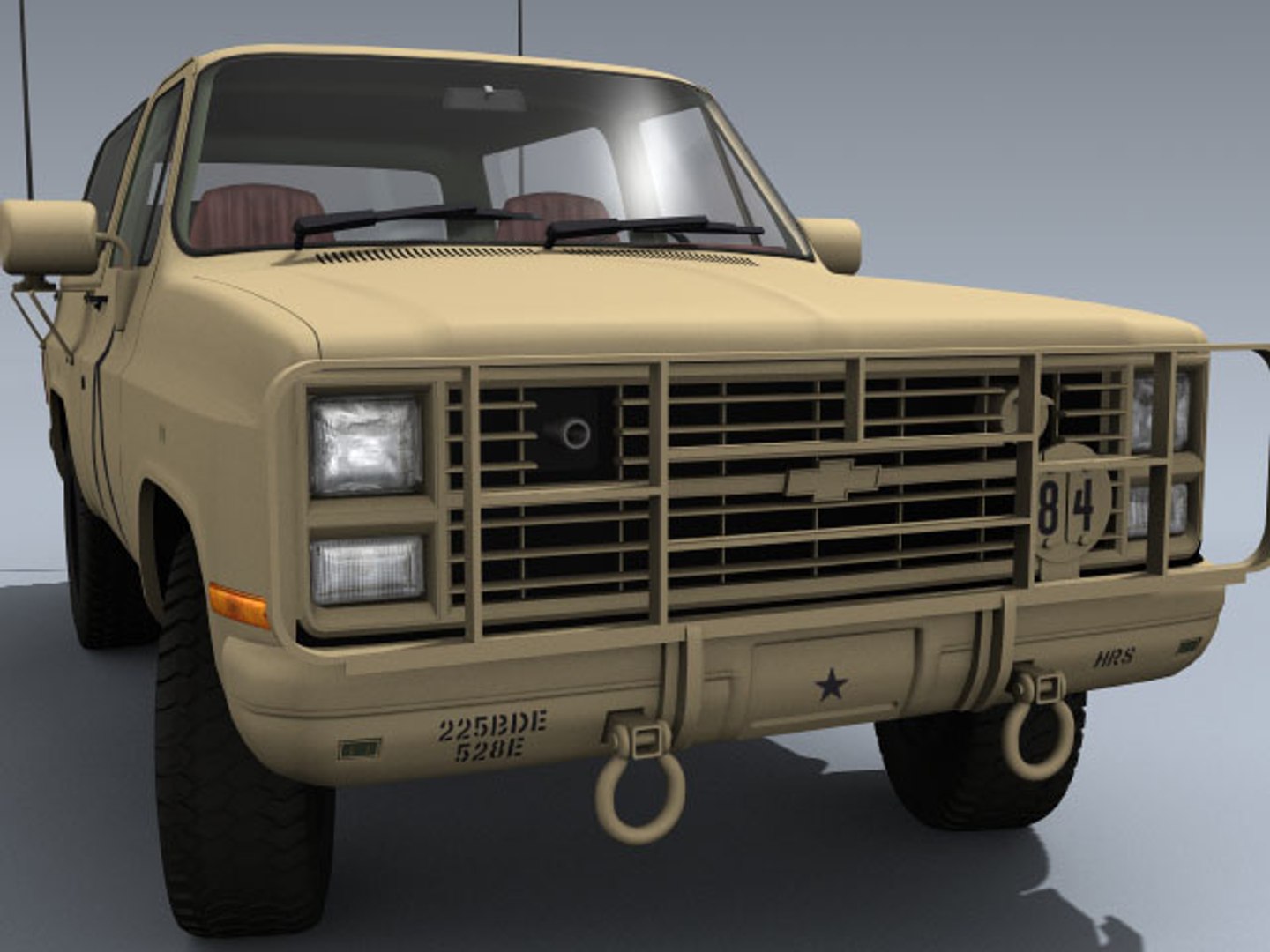 Obj Army M1009 Cucv Desert Storm