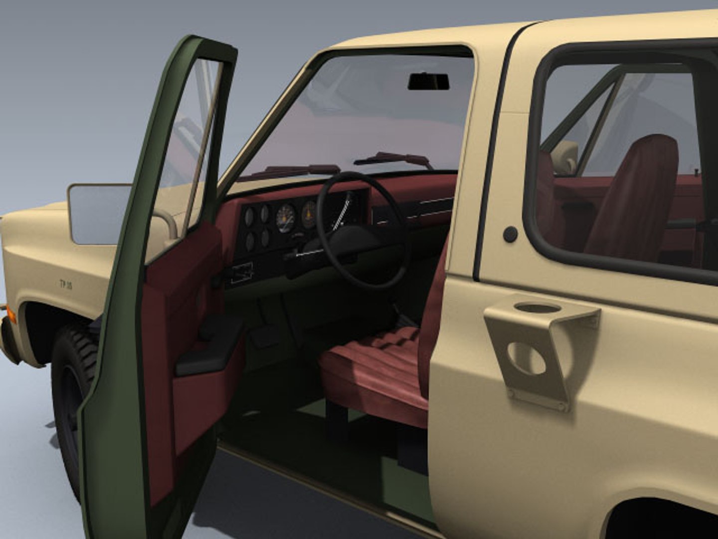 Obj Army M1009 Cucv Desert Storm