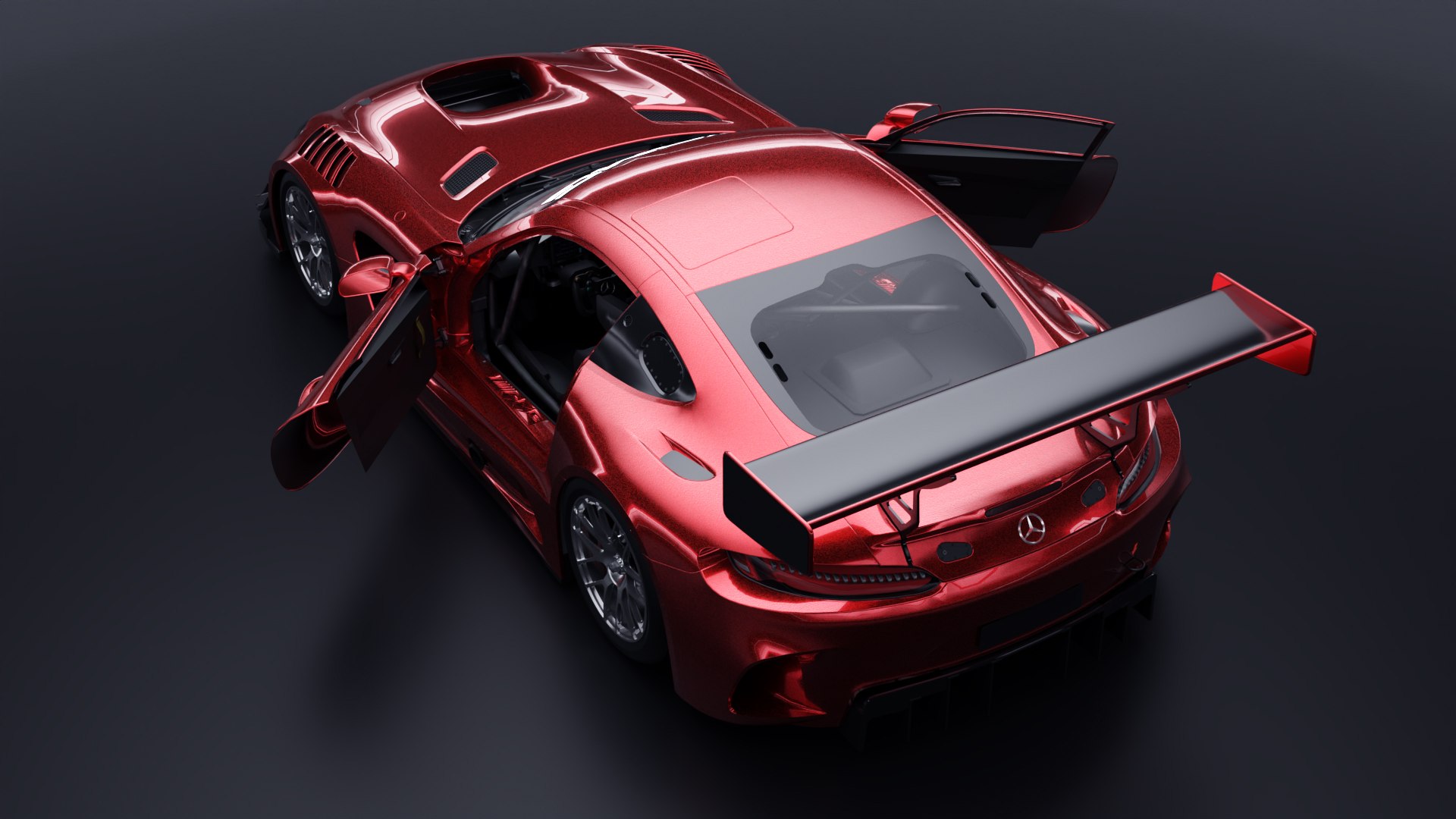 3D Mercedes AMG GT3 - TurboSquid 2064869