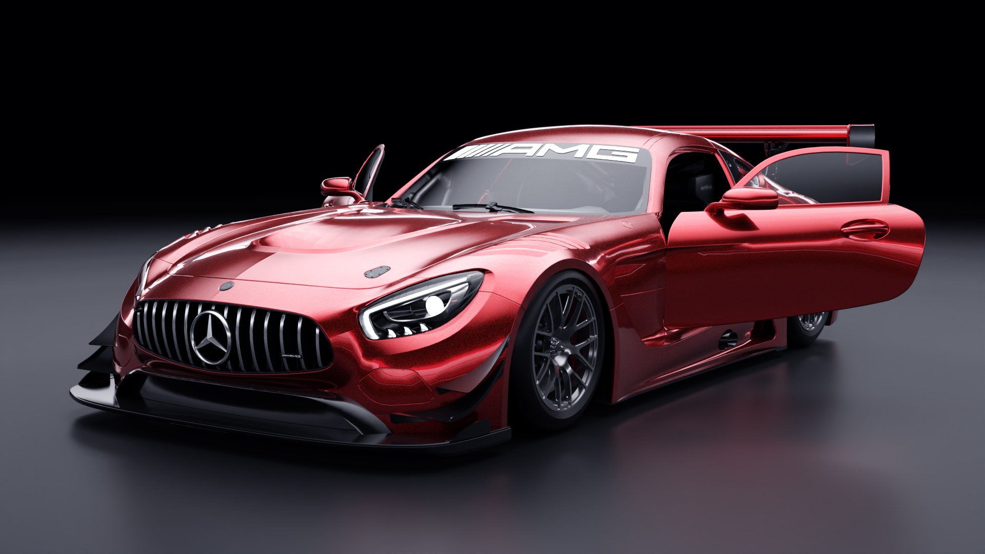 3D Mercedes AMG GT3 - TurboSquid 2064869