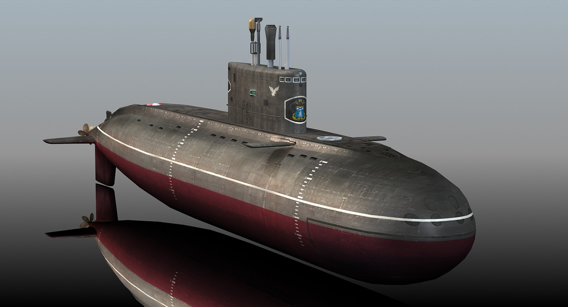 3D Russian Kilo Class Submarine - TurboSquid 1158056