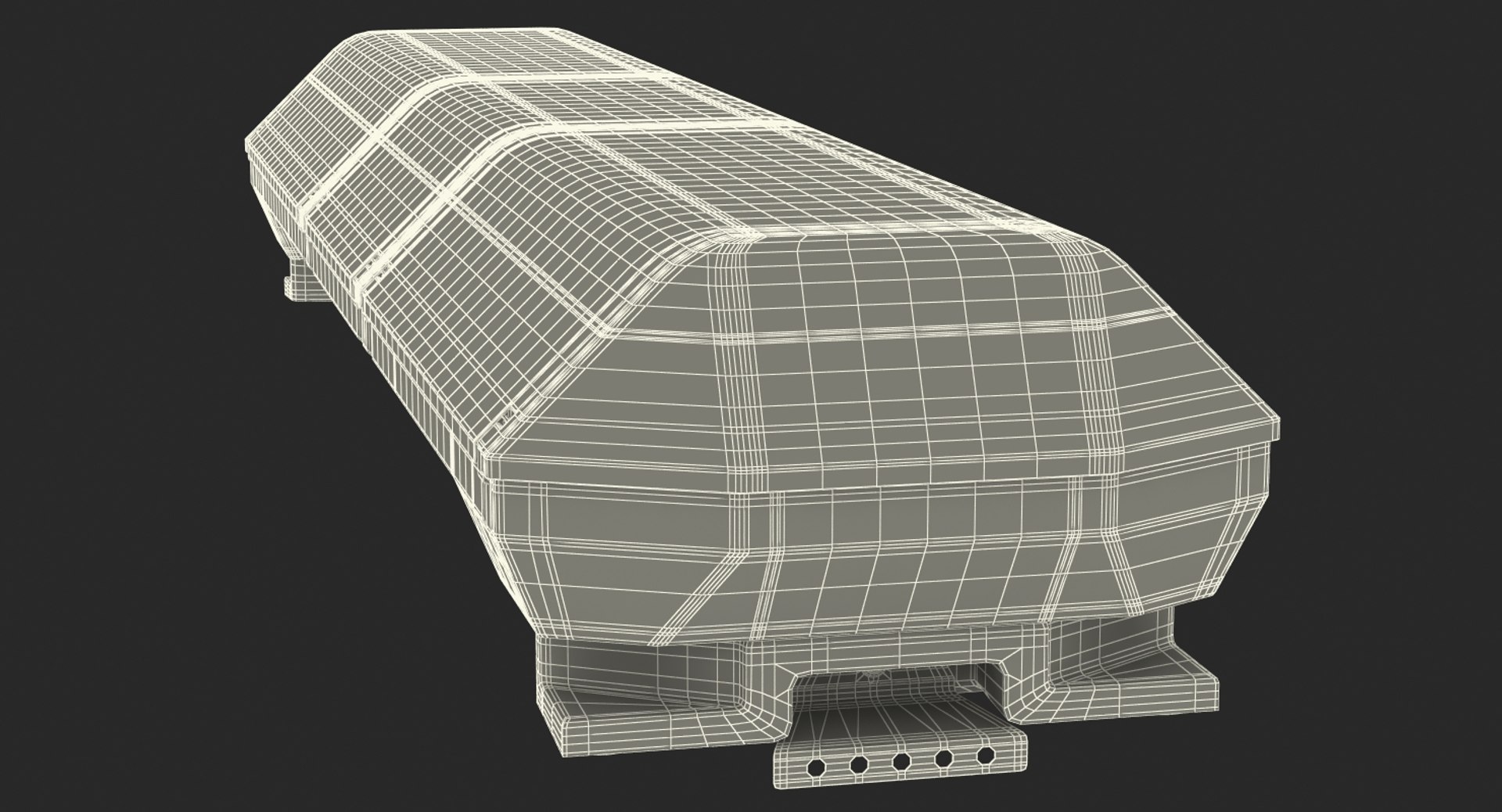 3d Police Lightbar Code 3 Model