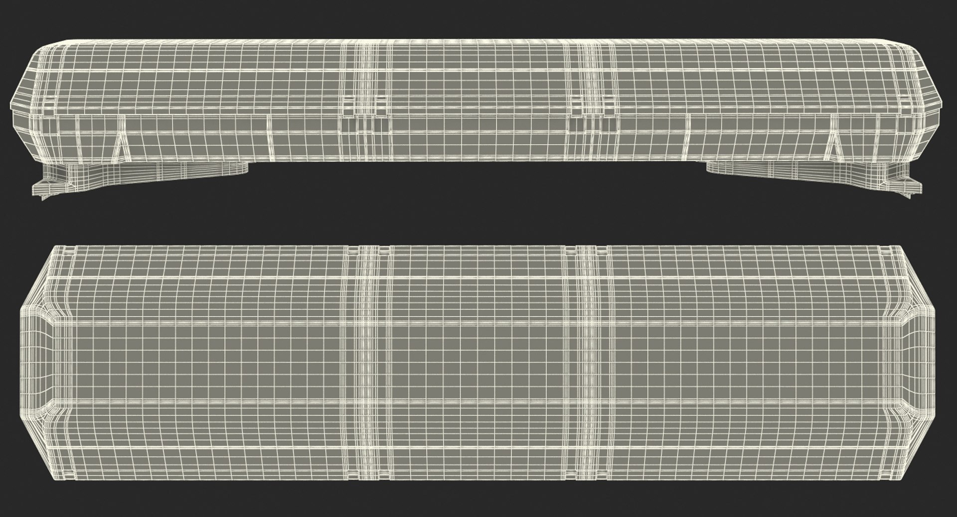 3d Police Lightbar Code 3 Model