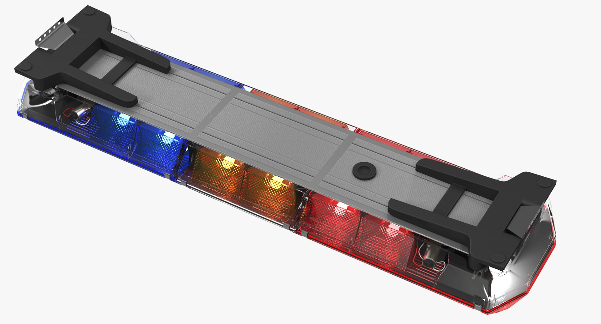 3d Police Lightbar Code 3 Model