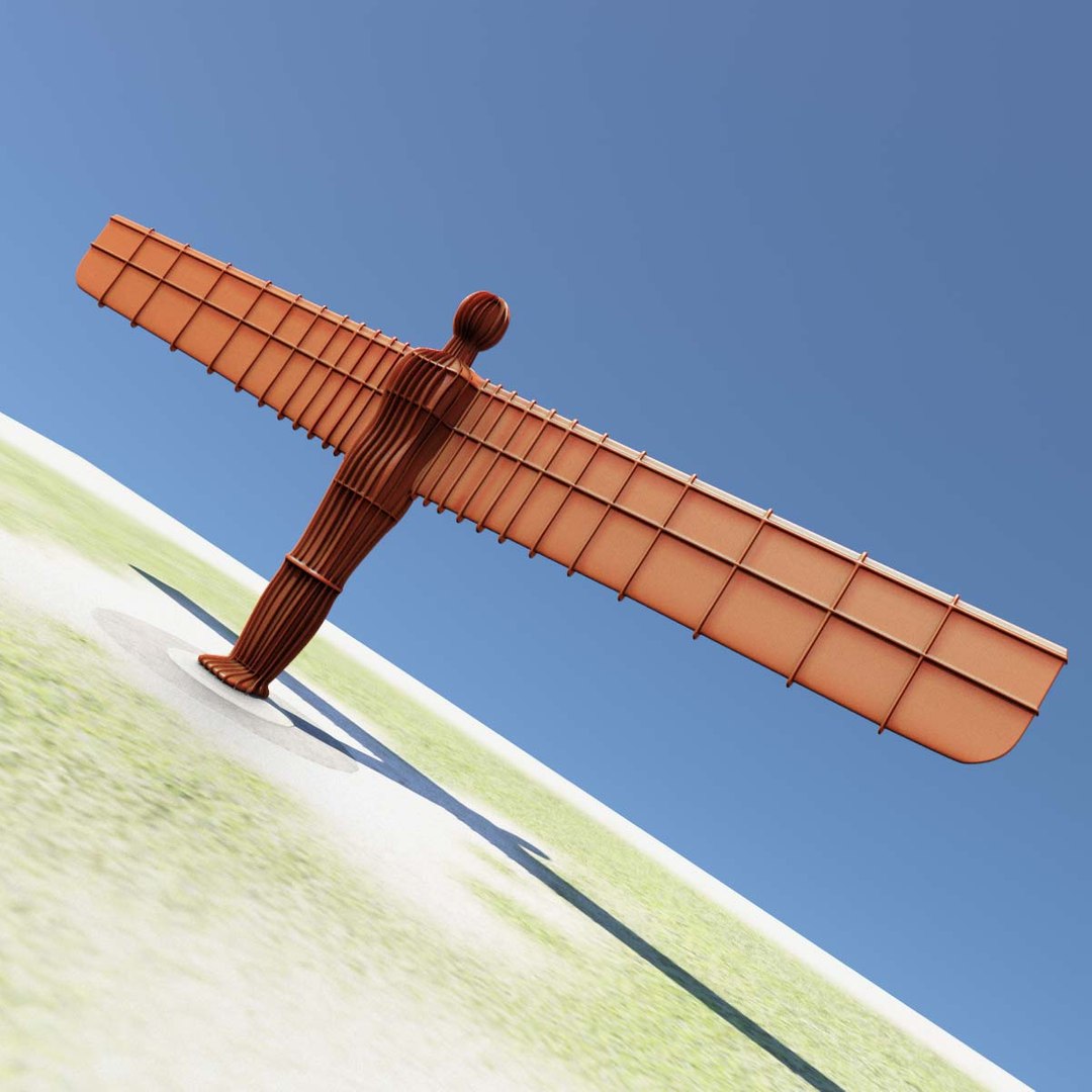 3d Angel North Statue Model