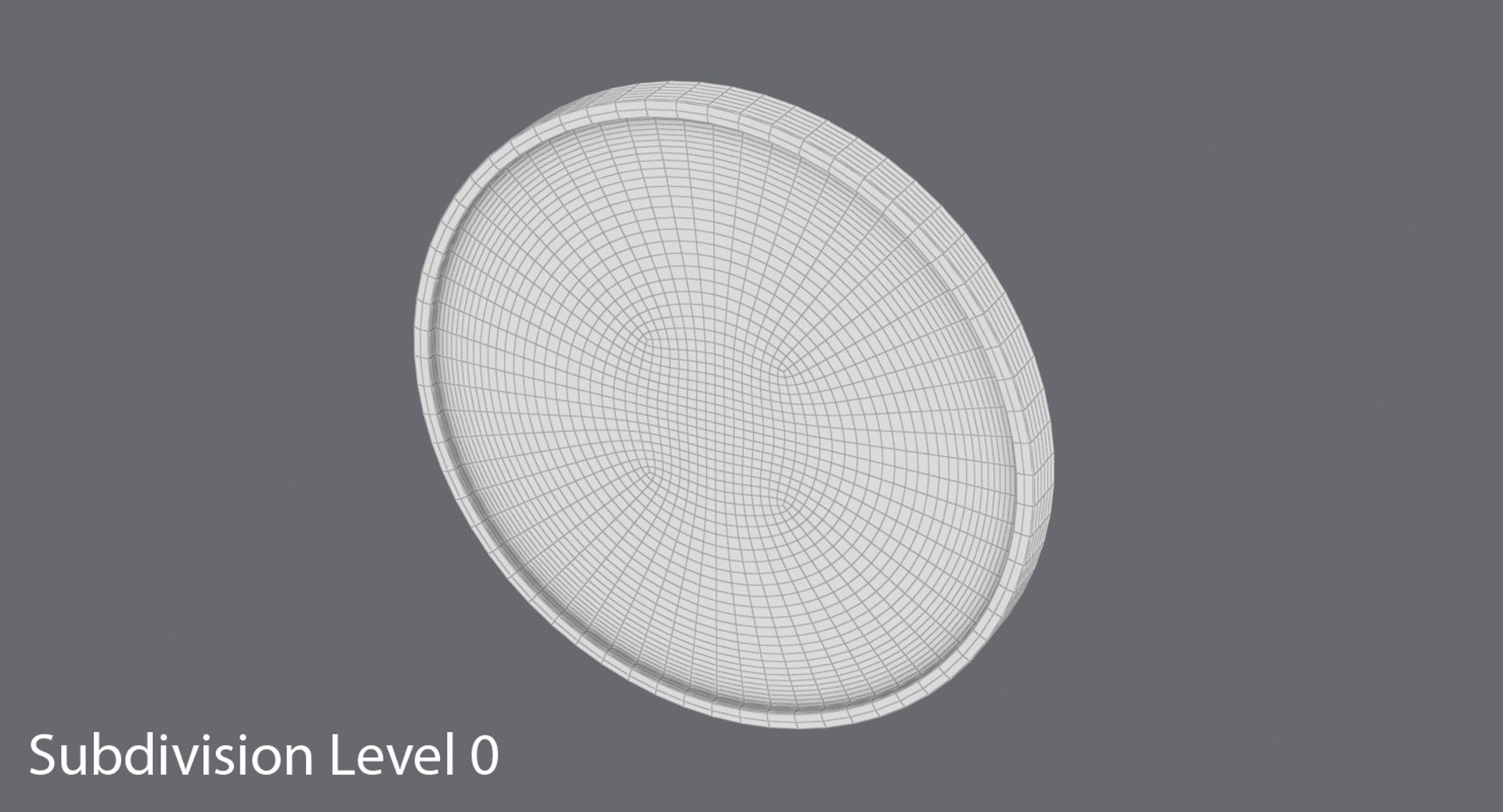 3d Model 1 Pence Coin Aged