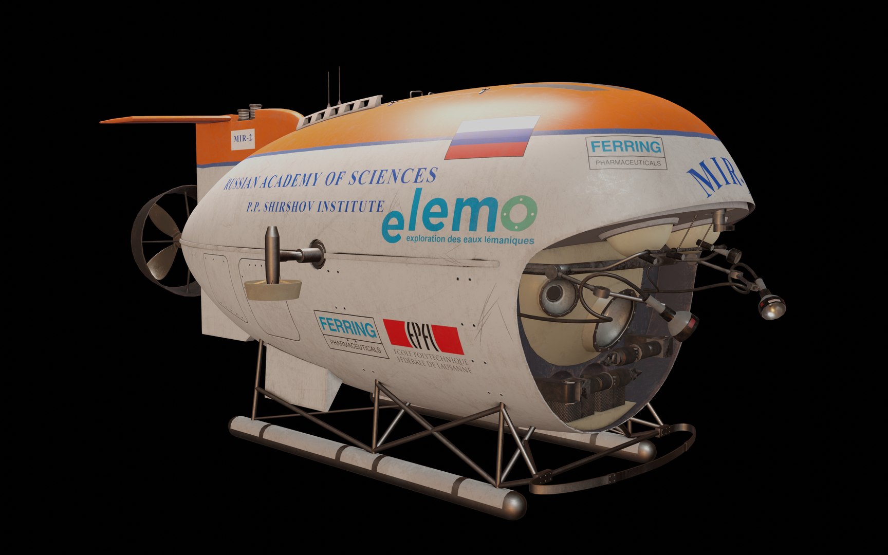 3D The Mir-2 Submersibles Model - TurboSquid 2094128