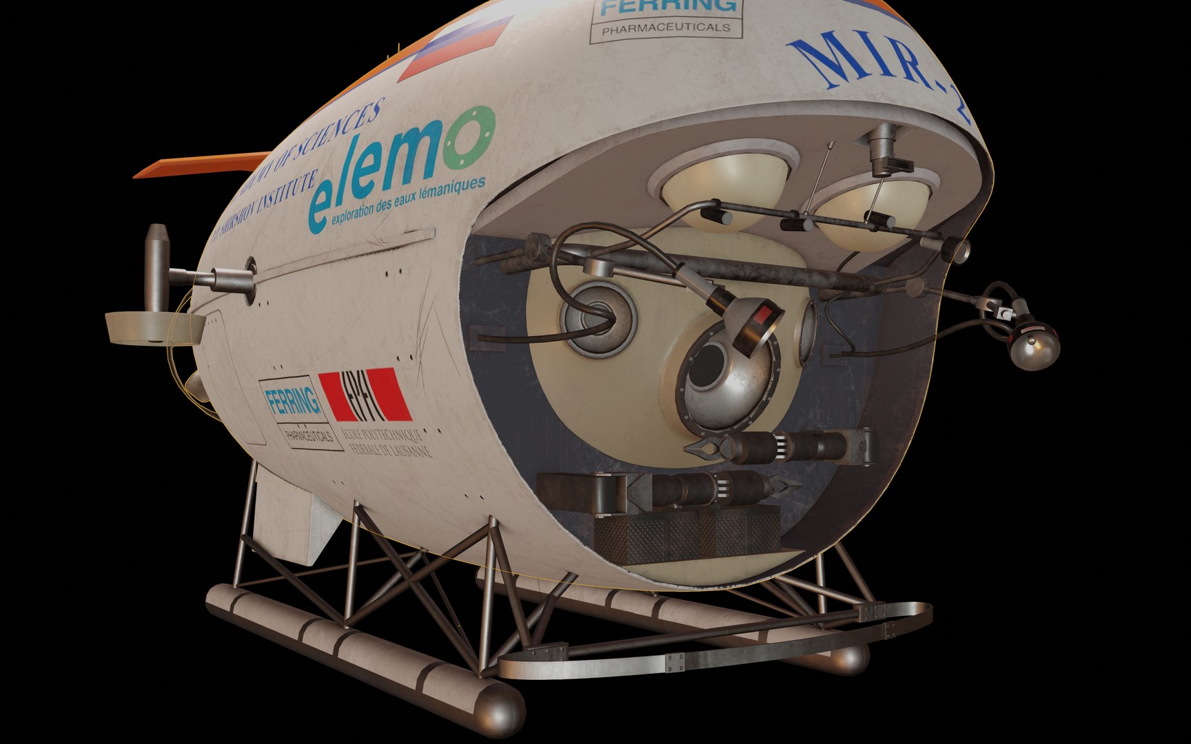 3D The Mir-2 Submersibles Model - TurboSquid 2094128