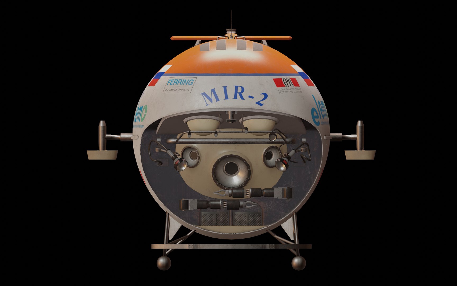 3D The Mir-2 Submersibles model - TurboSquid 2094128