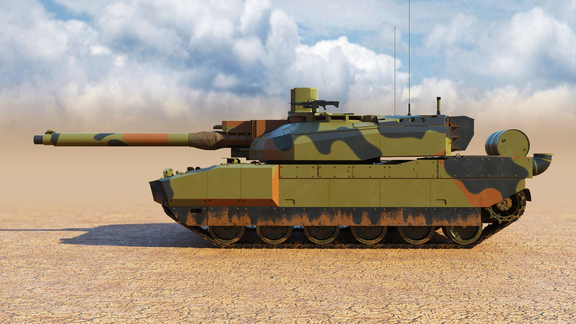 Leclerc French Main Battle Tank 3D Model - TurboSquid 1511338