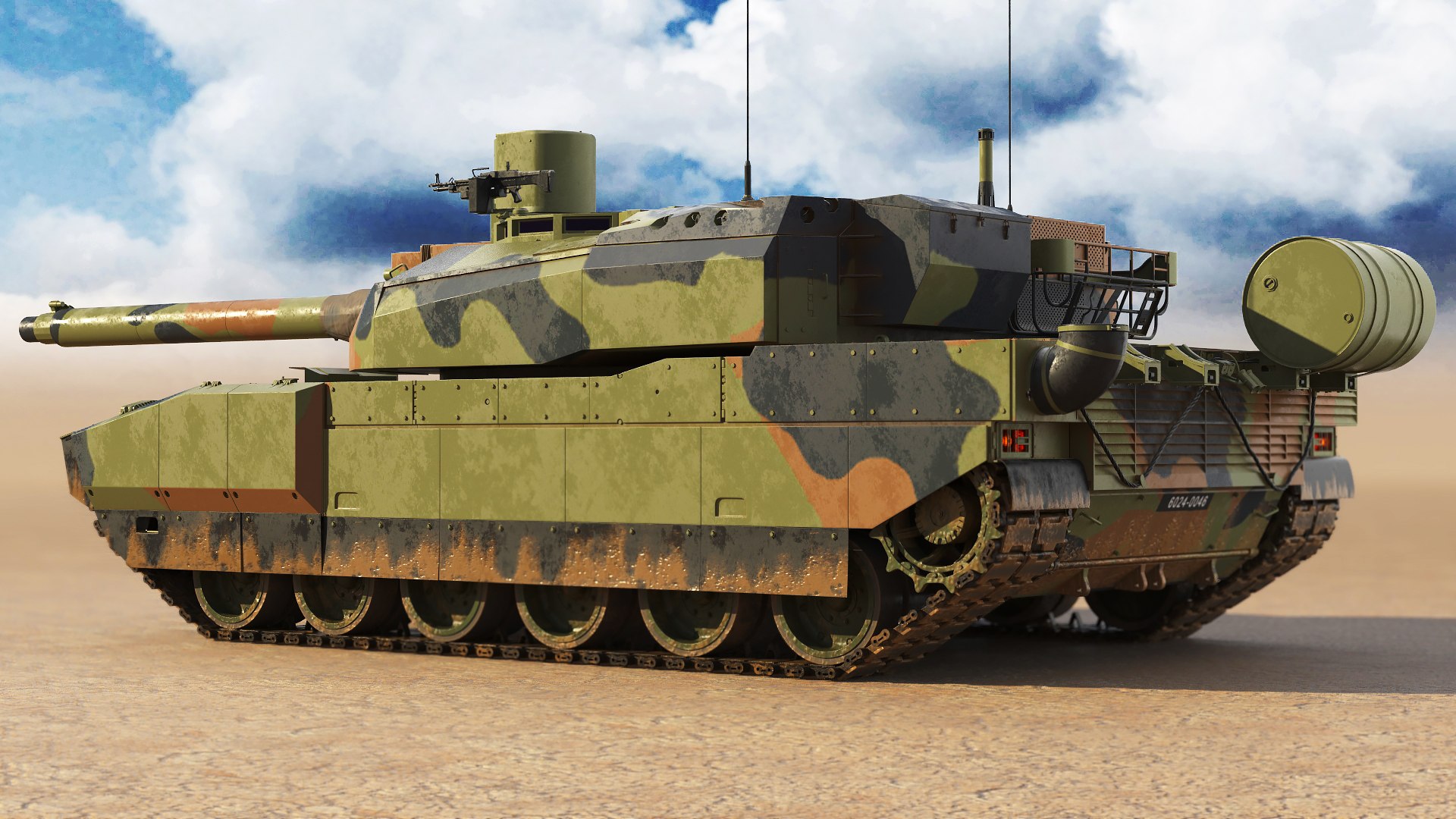 Leclerc French Main Battle Tank 3D Model - TurboSquid 1511338