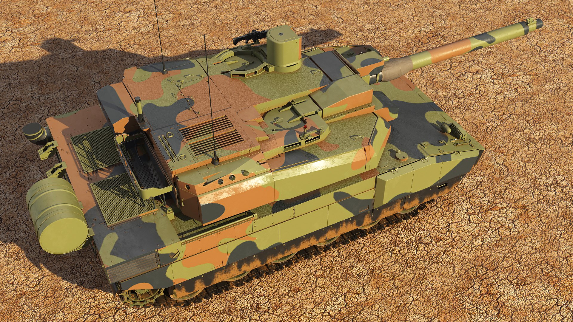 Leclerc French Main Battle Tank 3D Model - TurboSquid 1511338