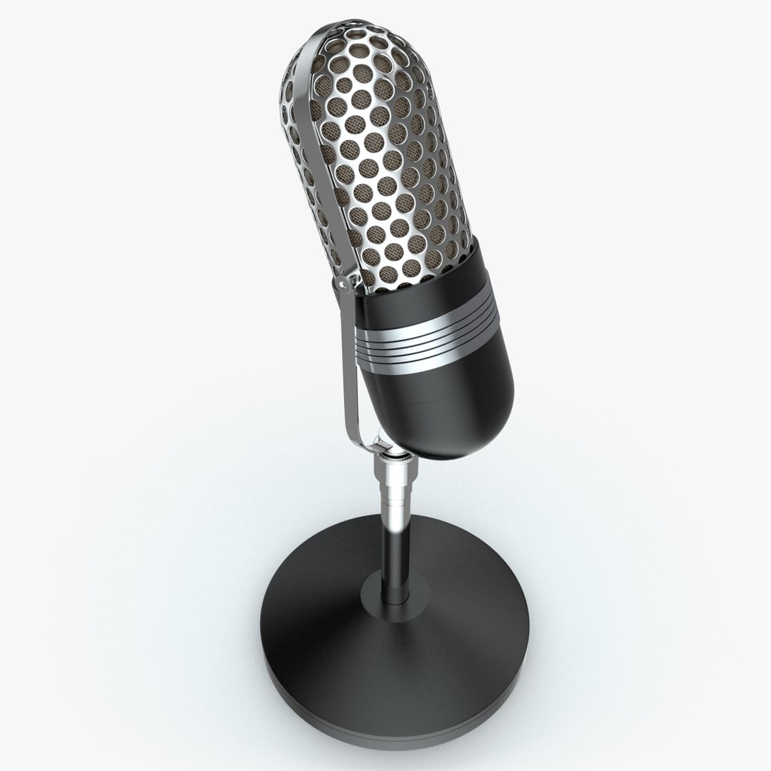 Obj Retro Microphone 2