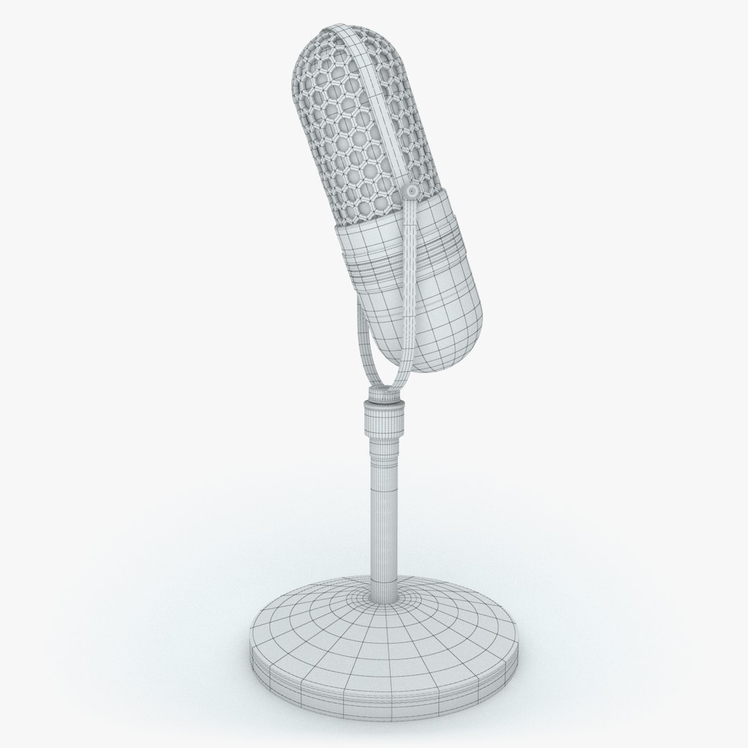 Obj Retro Microphone 2