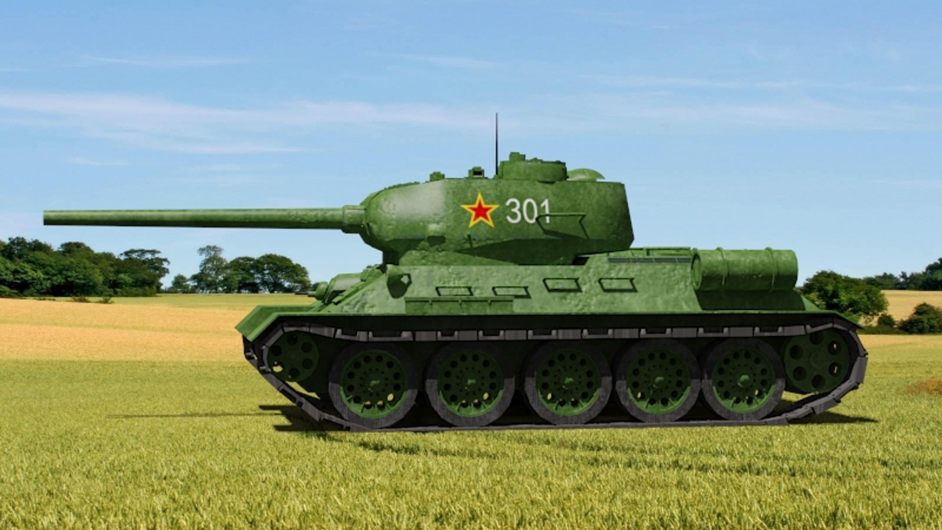 3D Model T-34 Tank - TurboSquid 1470582