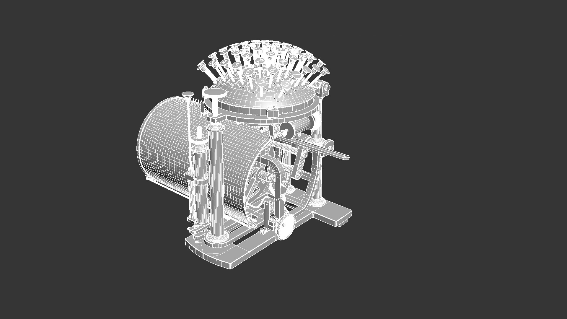 3D Hansen Writing Ball Typewriter - TurboSquid 2100619