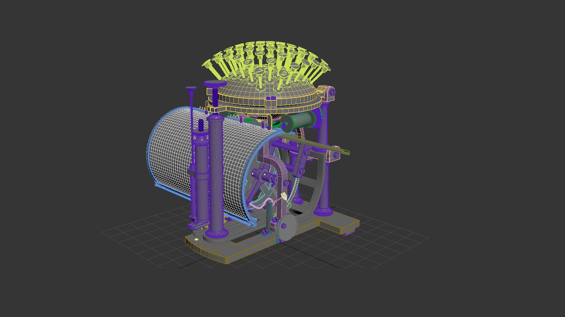 3D Hansen Writing Ball Typewriter - TurboSquid 2100619