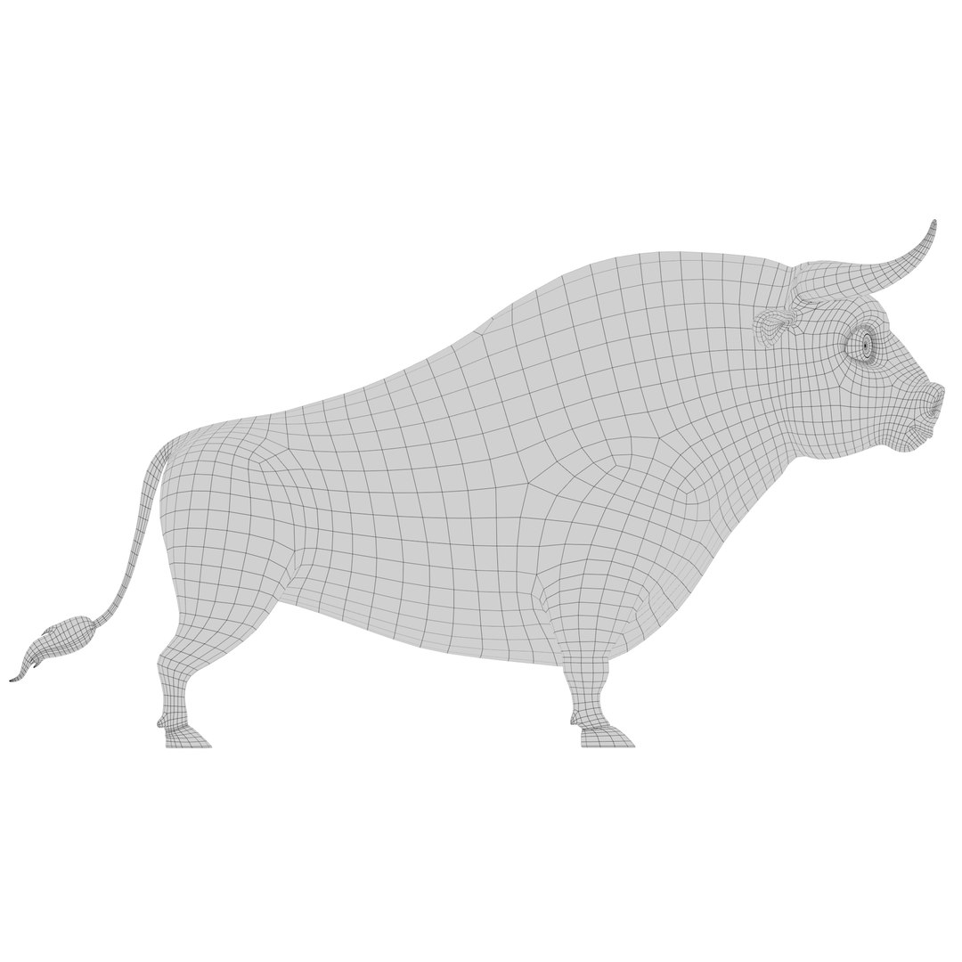 3D Model Bull Cartoon - TurboSquid 1562652