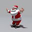 santa father christmas 3d model