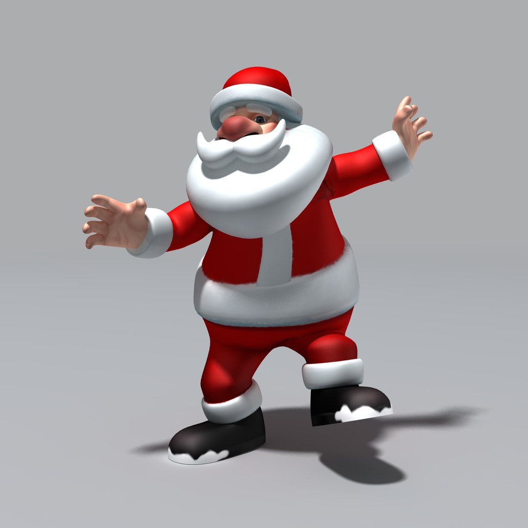 Santa Father Christmas 3d Model