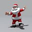 santa father christmas 3d model