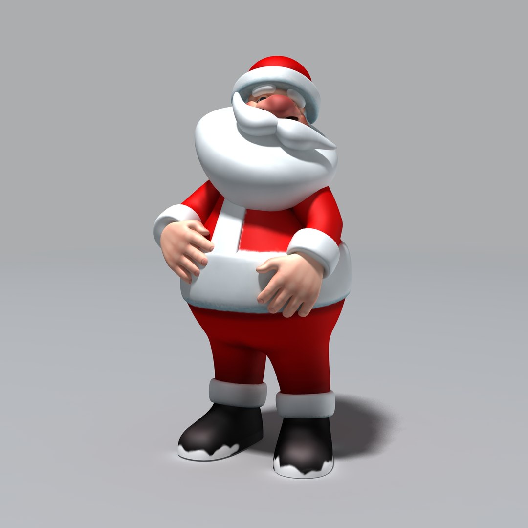 Santa Father Christmas 3d Model