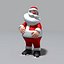 santa father christmas 3d model