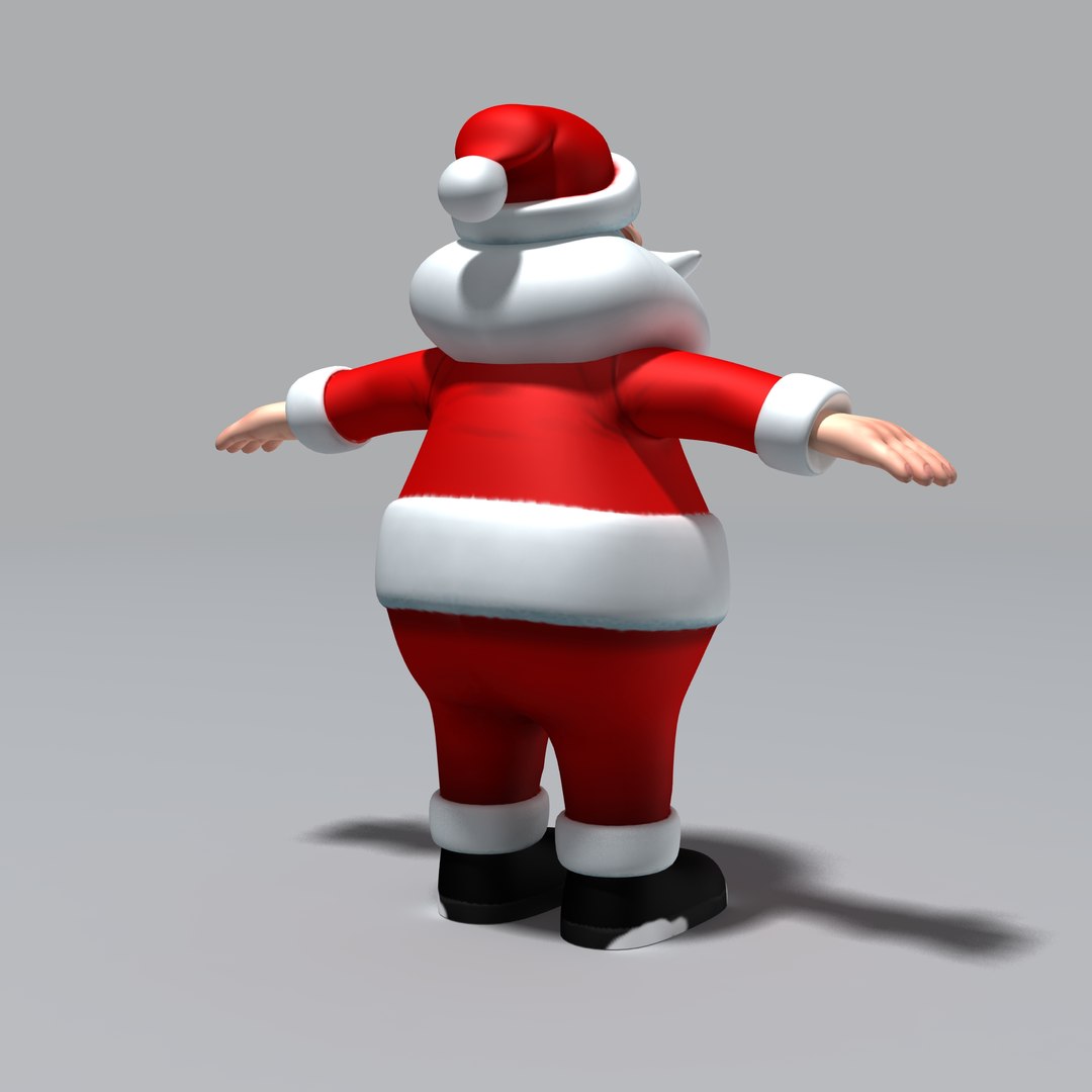 Santa Father Christmas 3d Model