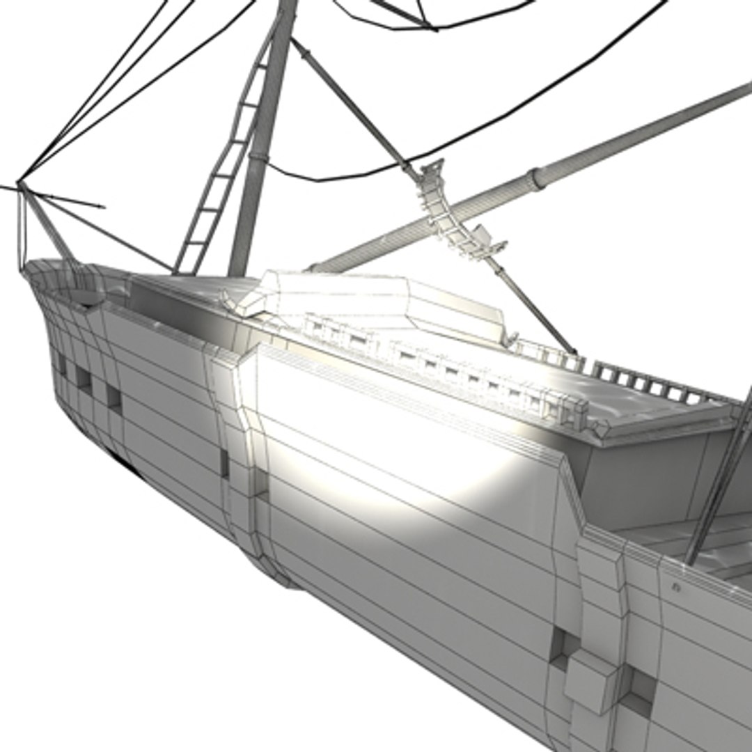 Sunken Ship 3d Model