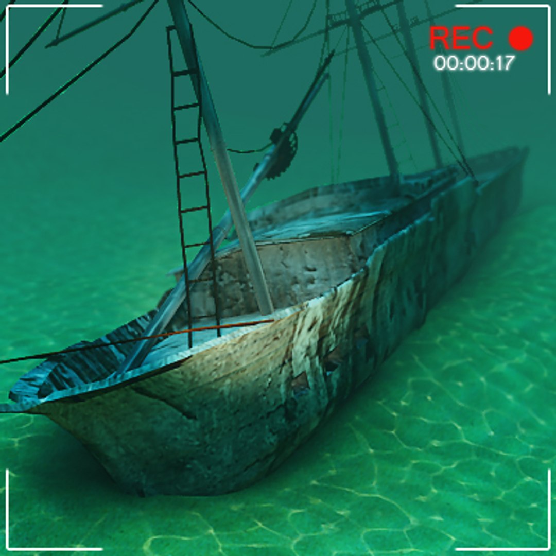 Sunken Ship 3d Model