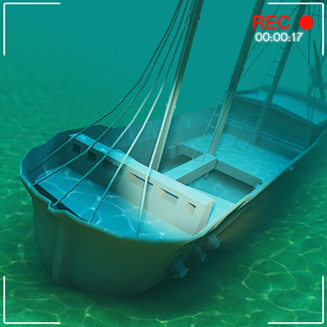 Sunken Ship 3d Model