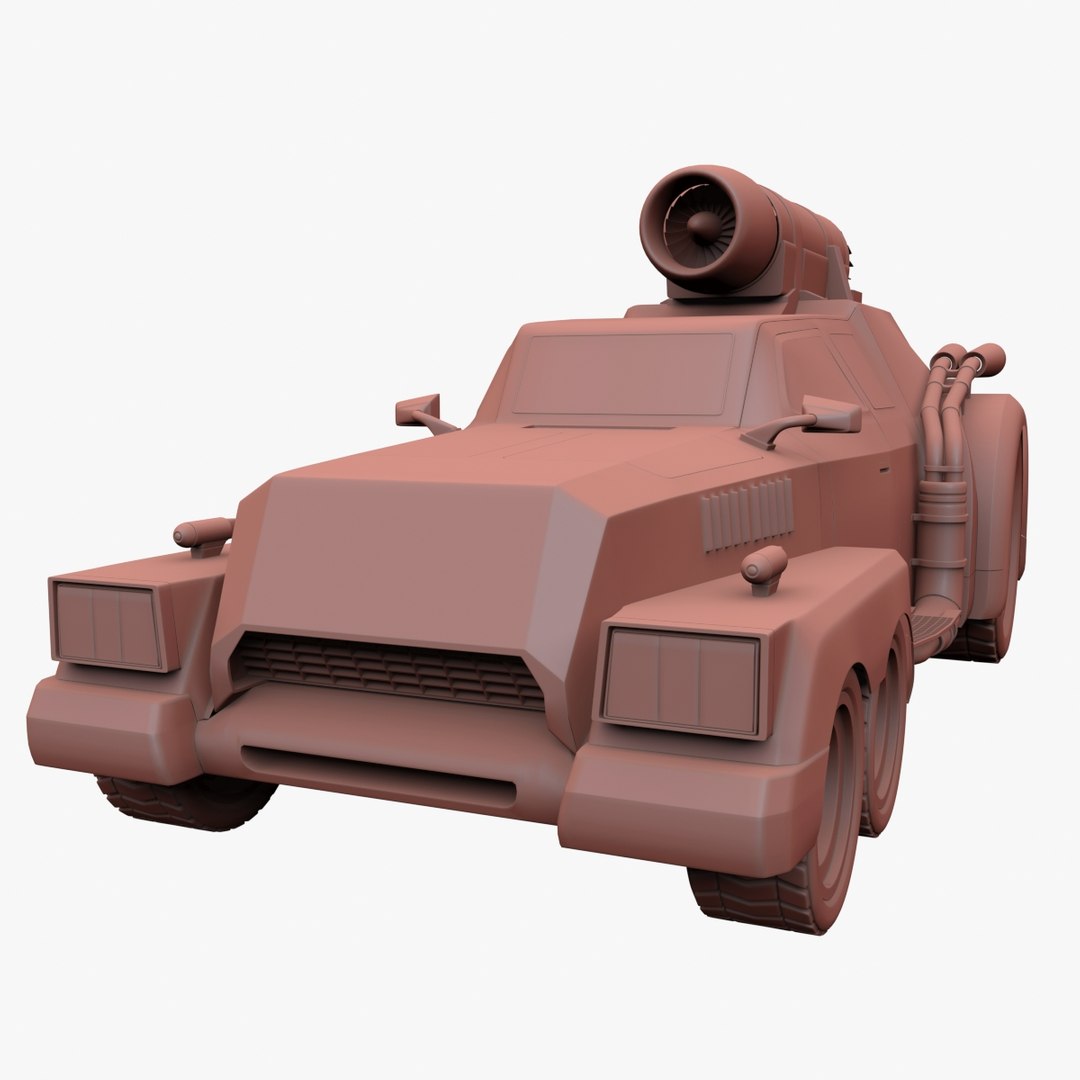 3dsmax sci-fi jet drive jd-1