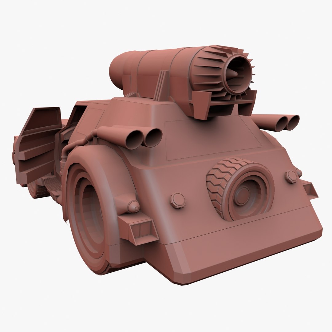 3dsmax sci-fi jet drive jd-1