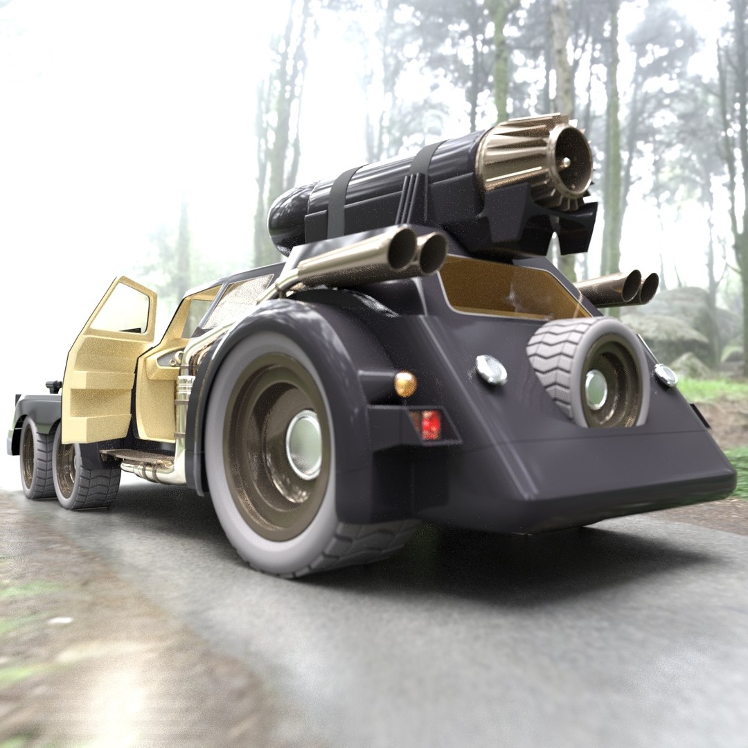 3dsmax sci-fi jet drive jd-1