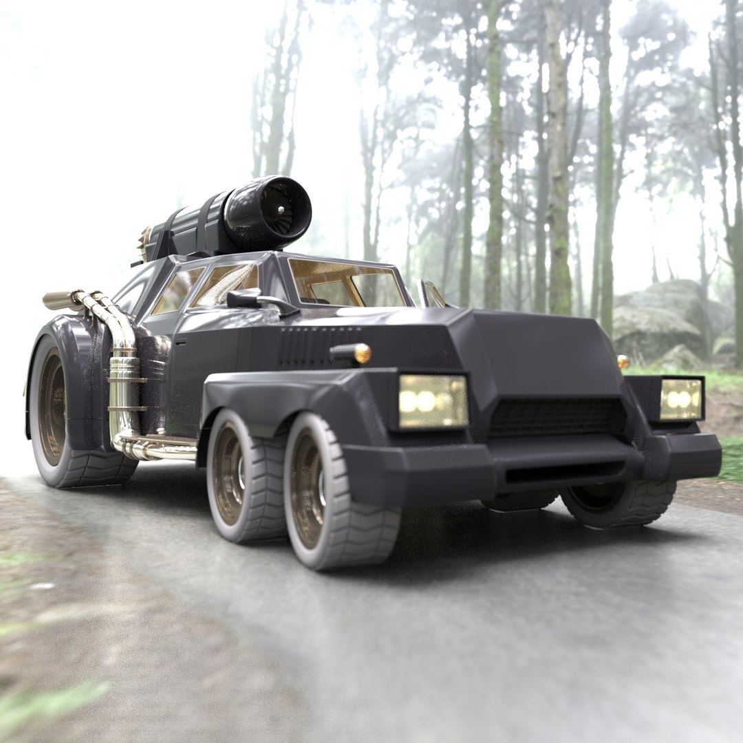 3dsmax sci-fi jet drive jd-1