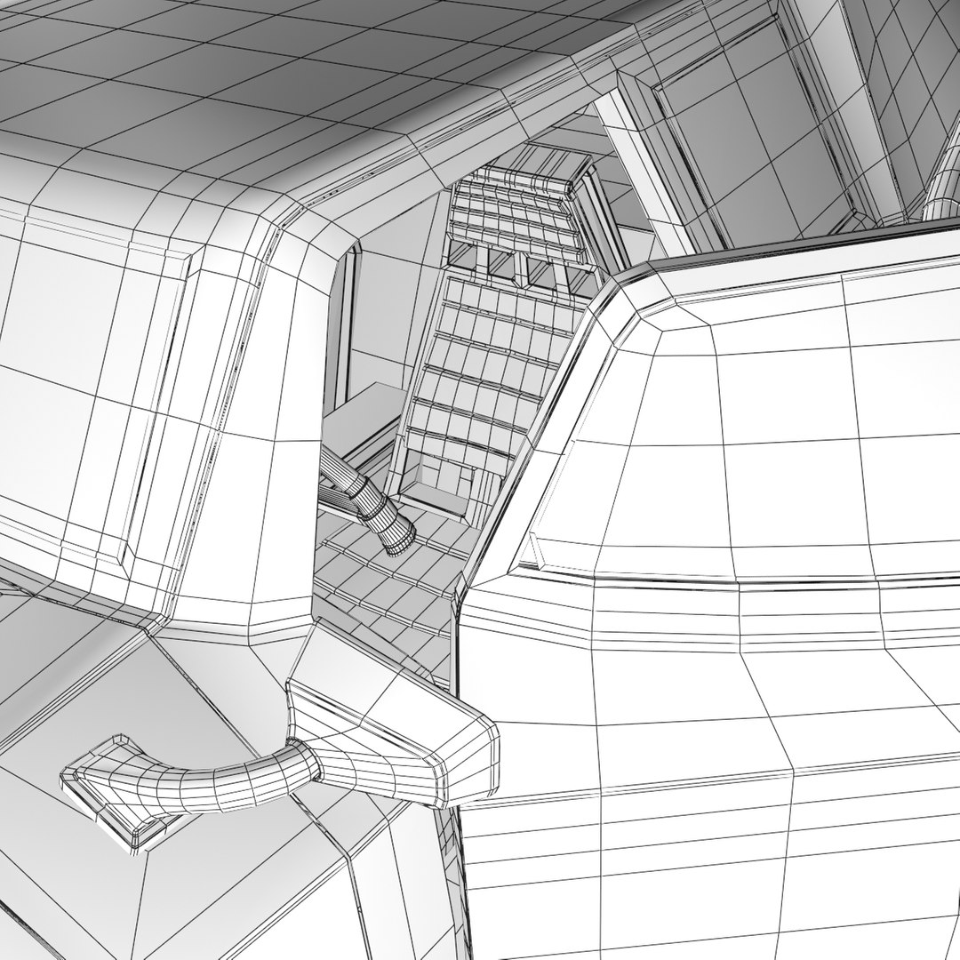 3dsmax sci-fi jet drive jd-1