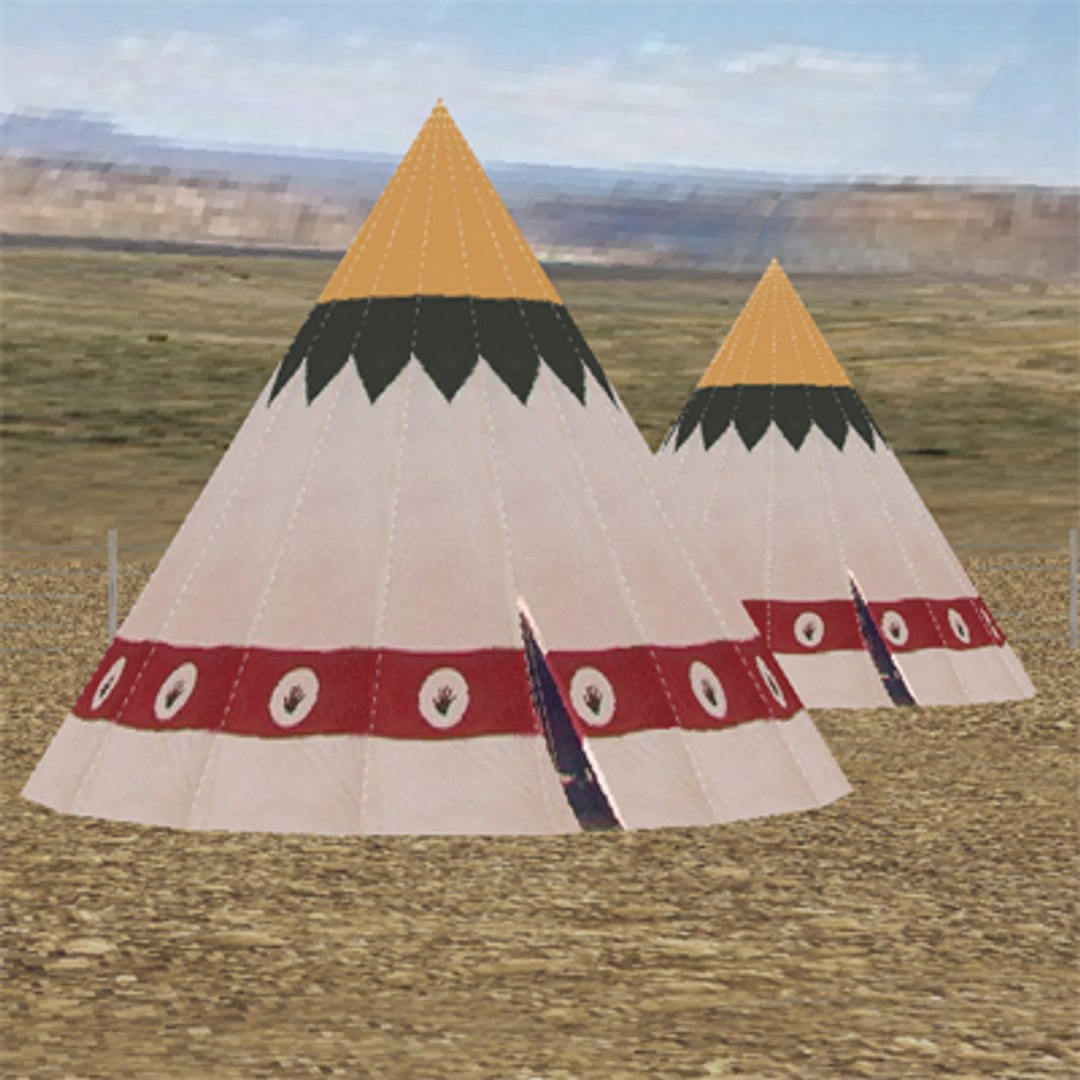 Store Livery Saloon Tepee 3d Model