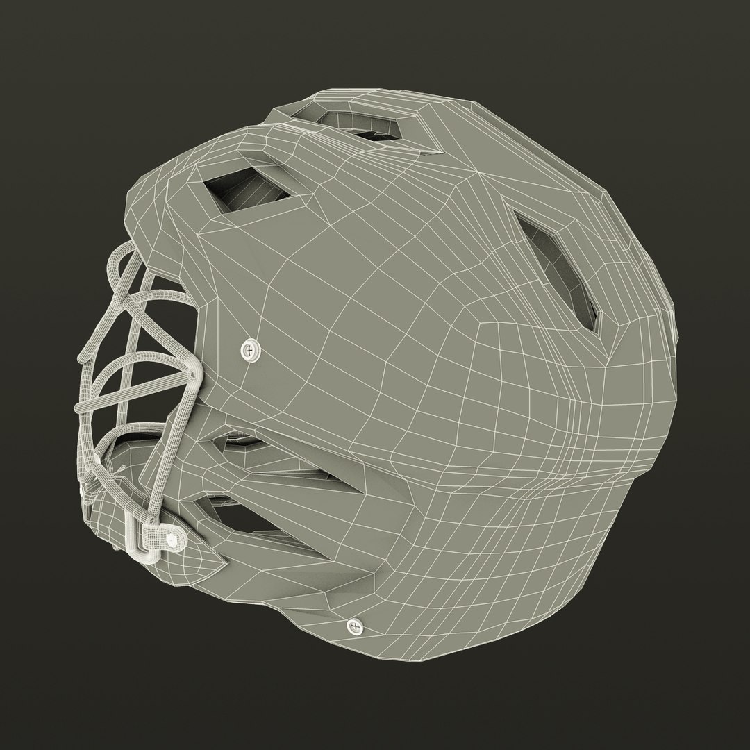 Lacrosse Helmet 3d Model