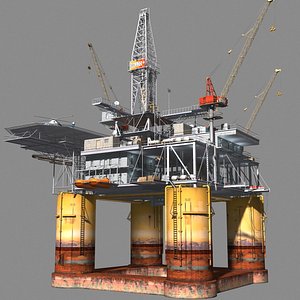 Oil Platform 3D Models for Download | TurboSquid