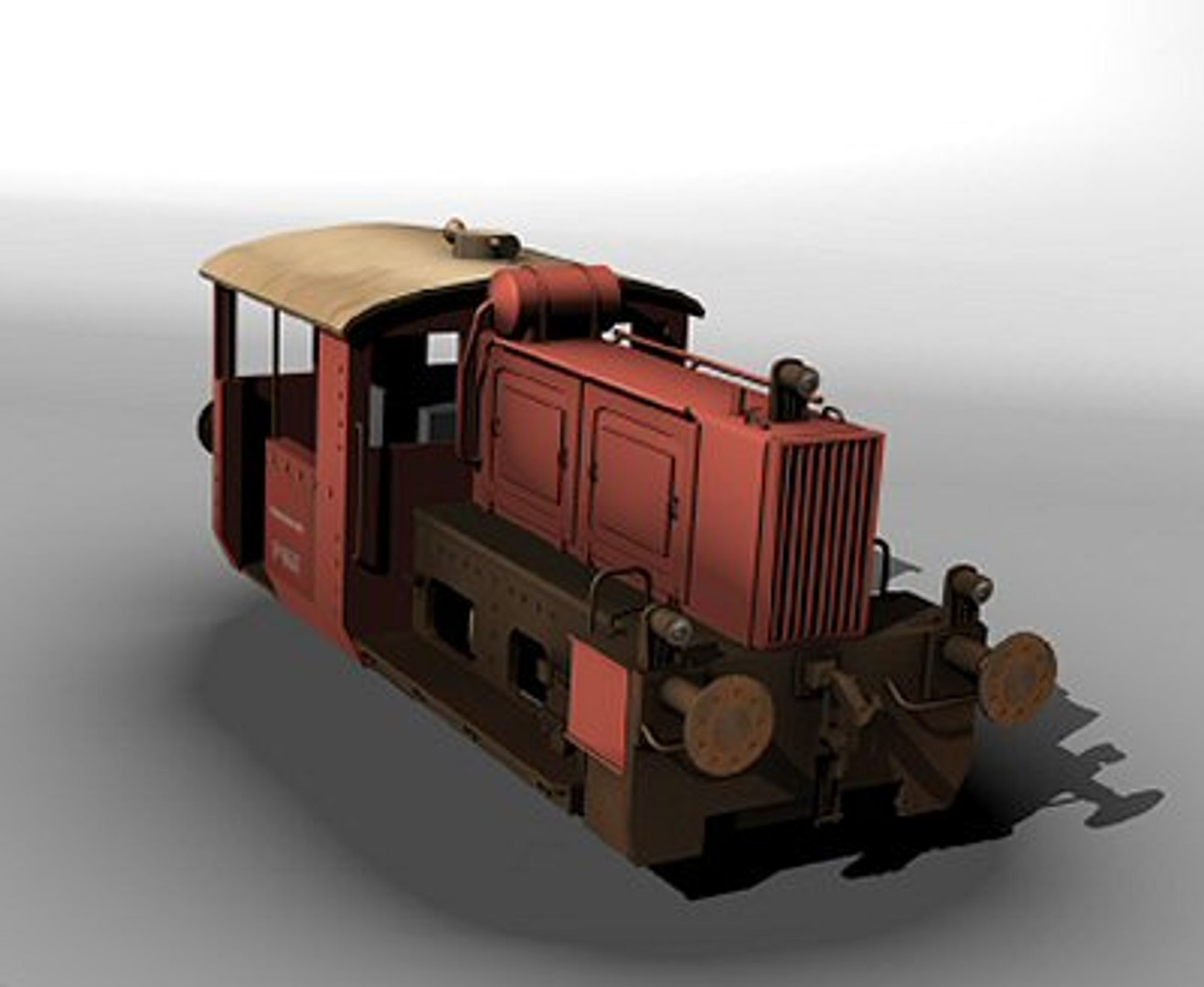 german switcher locomotive 3d lwo