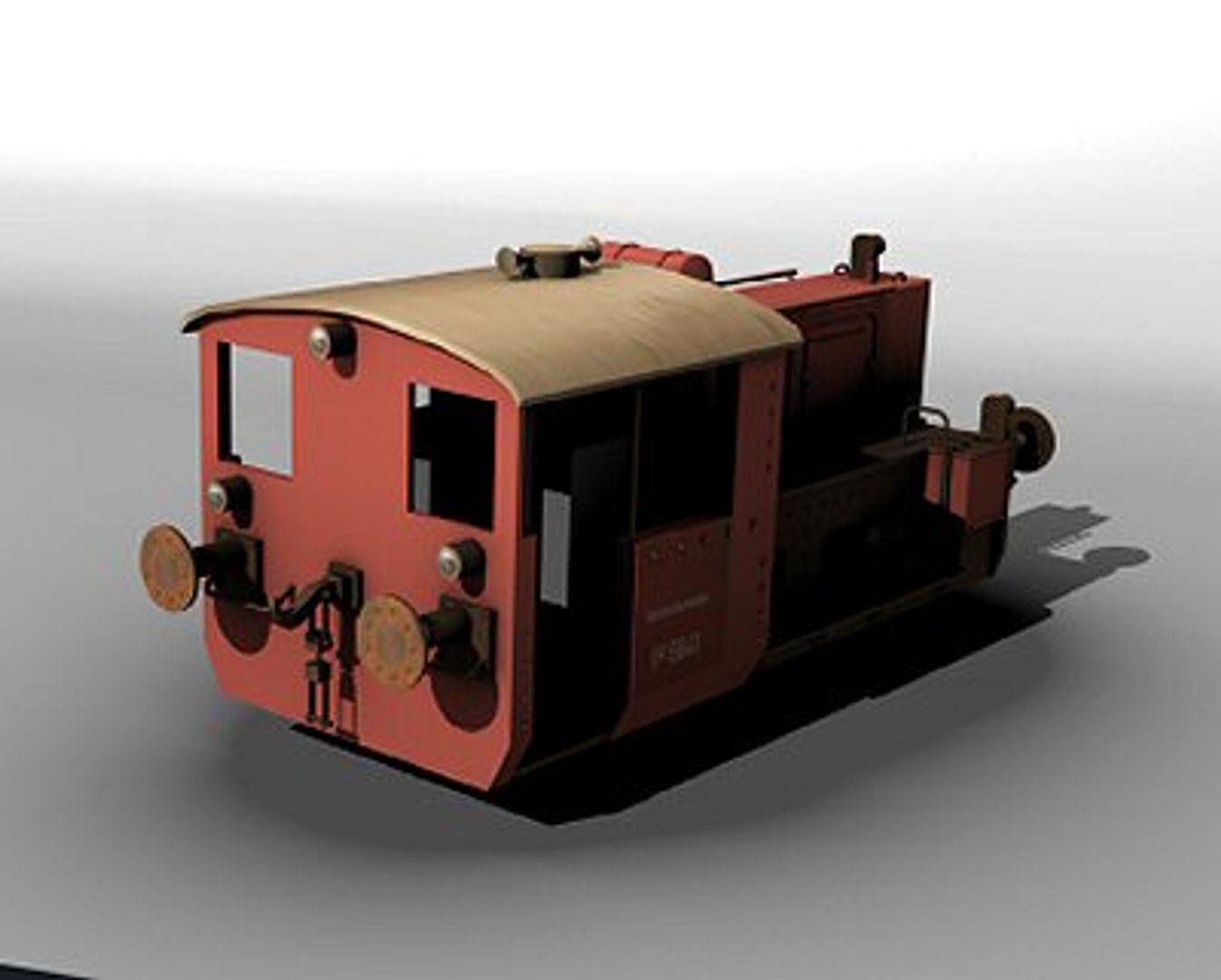 german switcher locomotive 3d lwo