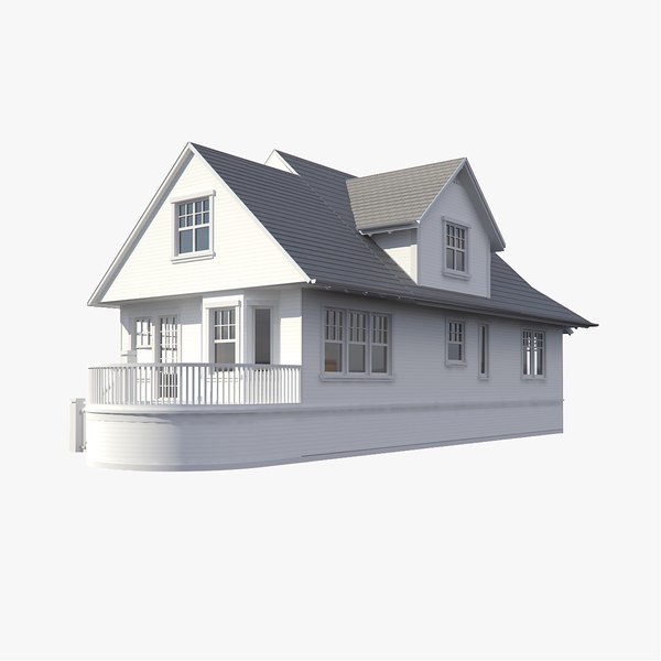 3d family house model