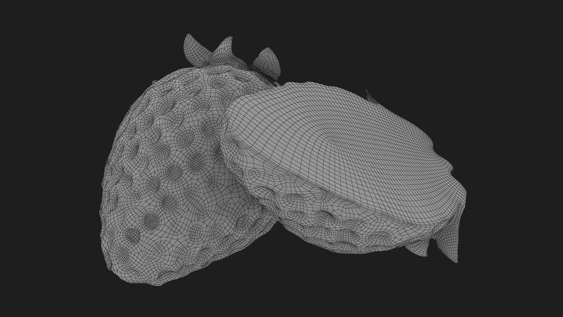 Strawberries 1 3D Model - TurboSquid 2218264