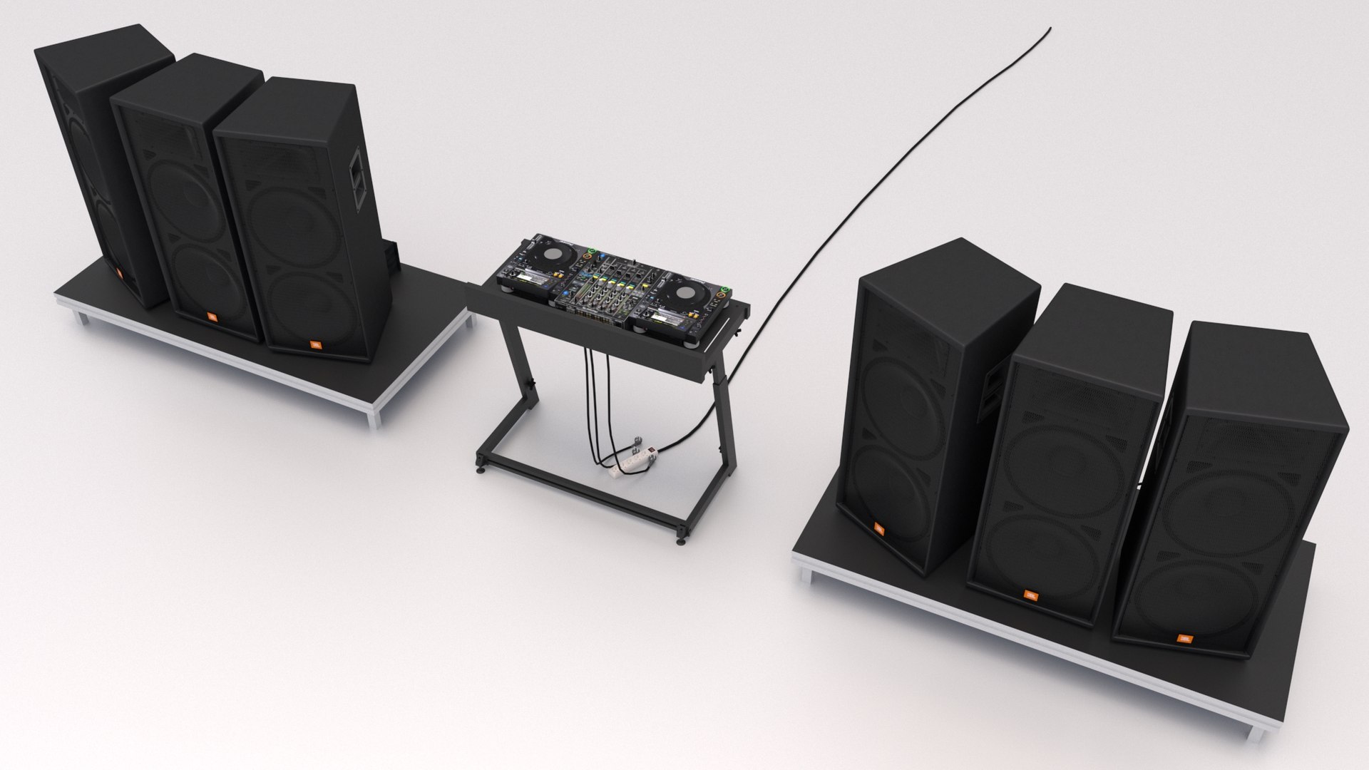 Dj Booth 01 3D - TurboSquid 1742048