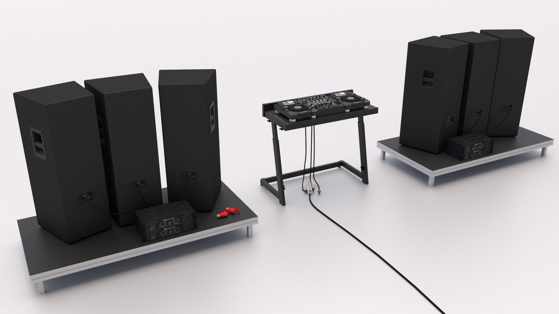 Dj Booth 01 3D - TurboSquid 1742048